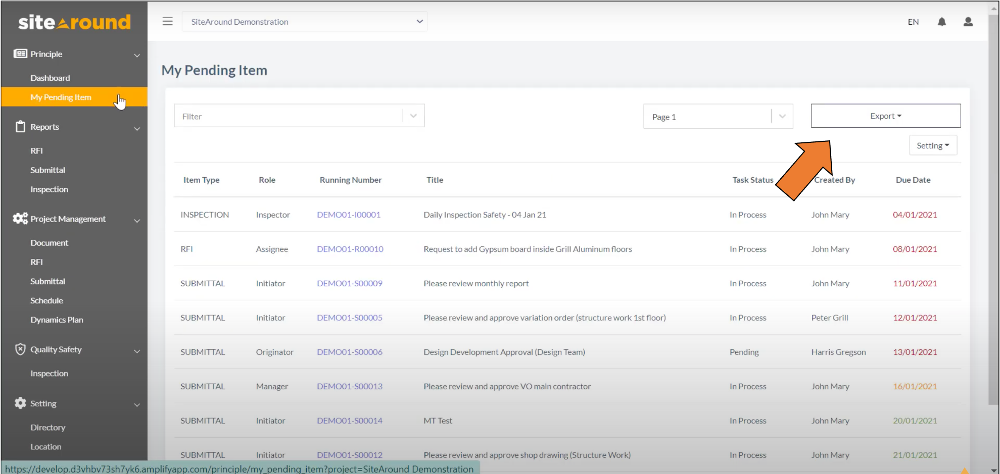 Training - Principle - Sitearound: All in One Construction Management ...
