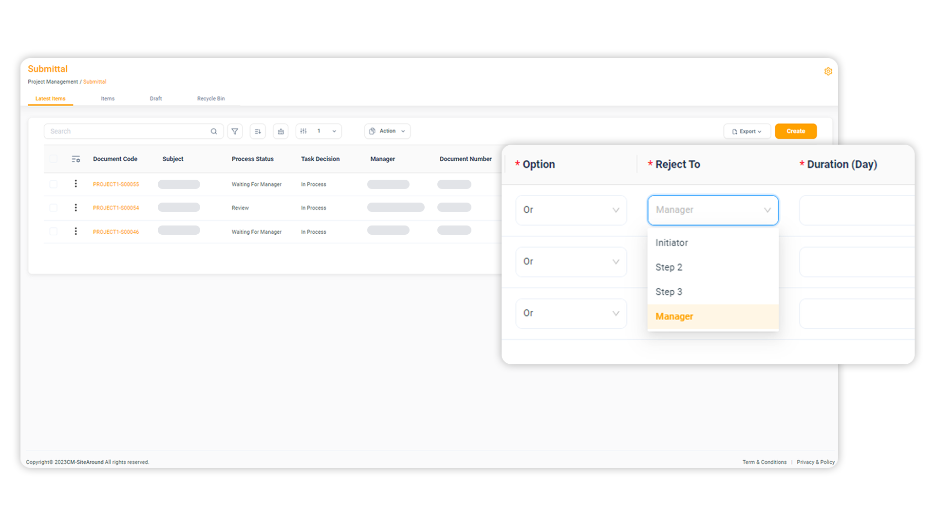 Submittal - Sitearound: All in One Construction Management Technology